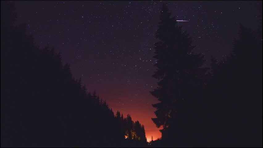 Timelapse of Moving Stars in Stock Footage Video (100% Royalty-free ...