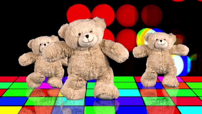 Amazing Funky Teddy Bear Brought Stock Footage Video (100% Royalty-free ...