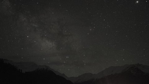 Starts By Night Tosh Village India Stock Footage Video (100% Royalty ...