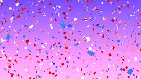 Digital Animation Colorful Confetti Falling Screen Stock Footage Video ...