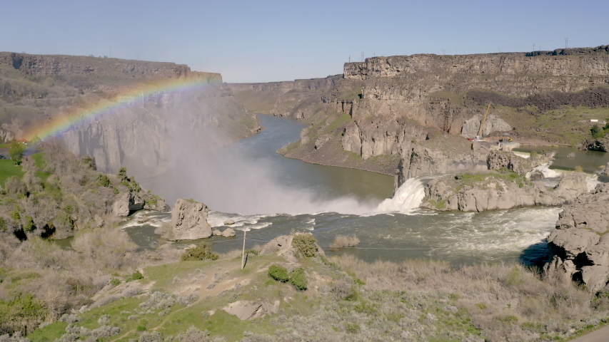 Cascade and waterfalls landscape on Snake River, Idaho image - Free ...