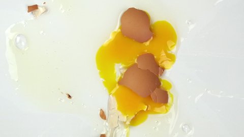 Egg Falling On Glass Floor Breaking Stock Footage Video (100% Royalty ...