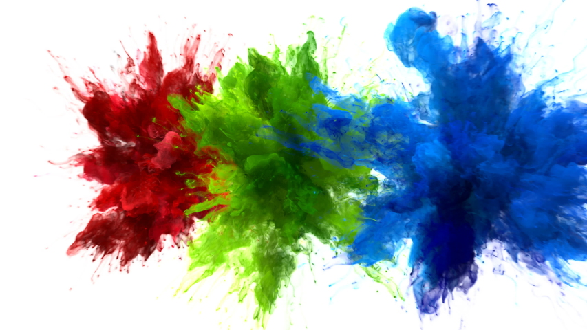 Red, Green, Blue Color Burst Stock Footage Video (100% Royalty-free ...