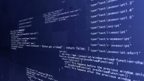 4k Html Code Animated Background Stock Footage Video (100% Royalty-free ...