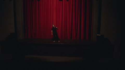 Actor Theatre Reviewing Script Stock Footage Video (100% Royalty-free ...