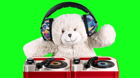 Amazing Funky Teddy Bear Brought Life Stock Footage Video (100% Royalty ...