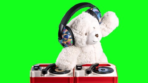 Amazing Funky Teddy Bear Brought Life Stock Footage Video (100% Royalty ...