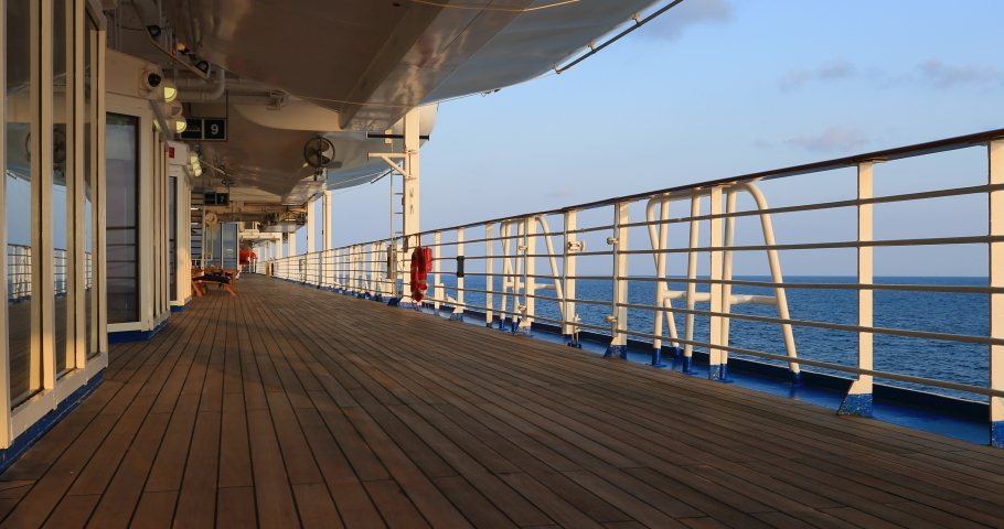 Cruise Ship Open Deck Pacific Stock Footage Video (100% Royalty-free ...