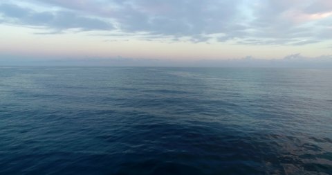 Dark Calm Sea Sky Evening Beautiful Stock Footage Video (100% Royalty ...