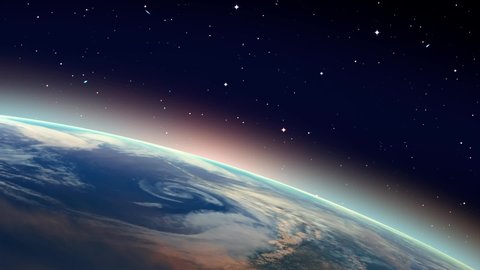 Videoanimation Planet Earth Flying Through Space Stock Footage Video ...