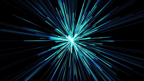 Hyper Jump Into Another Galaxy Looping Stock Footage Video (100% ...