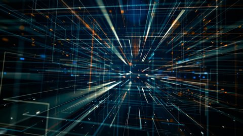 Motion Abstract Technology Concept Background Digital Stock Footage ...