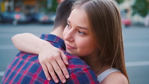 Couple Reunion Reconciliation Relationship Happiness Young Stock ...