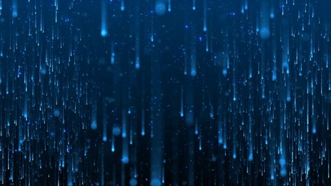 Falling Blue Particles Loop Spectacular Stock Stock Footage Video (100% ...
