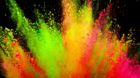 Colorful Powder Explosion On White Background Stock Photo 592446842 ...