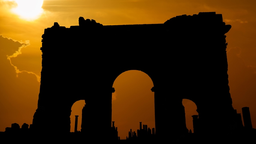 Trajans Arch Within the Ruins Stock Footage Video (100% Royalty-free ...