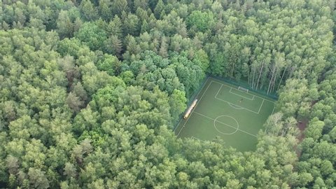 Football Field Forest Moscow Park Meshchersky Stock Footage Video (100% ...