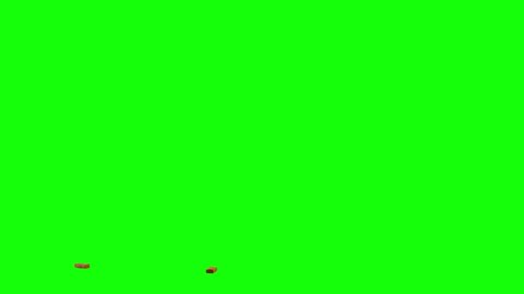 brick debris top side views greenscreen Stock Footage Video (100% ...