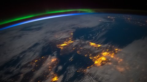 Planet Earth Seen International Space Station Stock Footage Video (100% ...