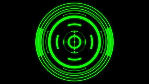 Hud Futuristic Searching Tracking Locking Target Stock Footage Video ...