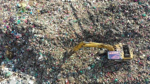 Garbage Pile Trash Dump Open Landfill Stock Footage Video (100% Royalty ...