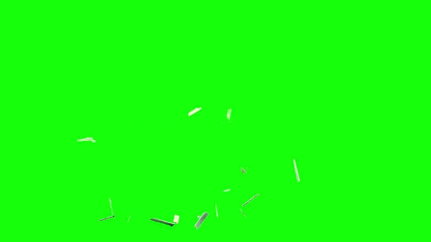 Wood Debris Greenscreen, Wood Explode, Stock Footage Video (100% ...