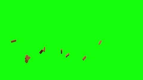 Red Ink Splatter Over Green Screen Stock Footage Video (100% Royalty ...