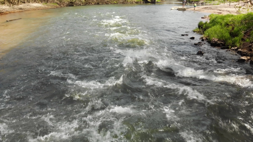 Fast Moving Water on the Wisconsin River image - Free stock photo ...