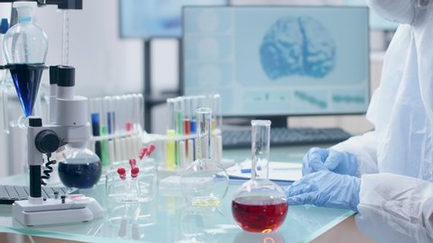 Researcher Working Biotechnology Lab Biochemical Engineer Stock Photo ...