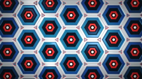 3d Abstract Background Loop Abstract Hexagon Stock Footage Video (100% ...