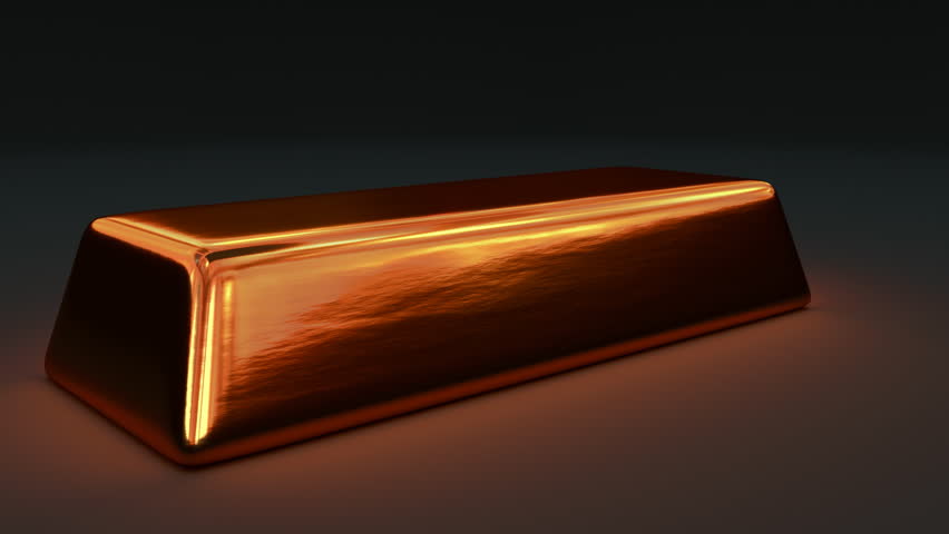 Animated Realistic Bar of Copper Stock Footage Video (100% Royalty-free ...