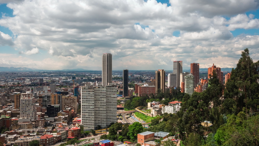 Panoramic Cityscape of the Metropolis of Bogota, Colombia image - Free ...
