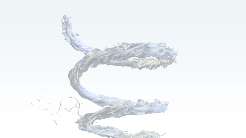 3d animation milk splash against white Stock Footage Video (100% ...