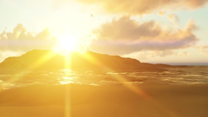 summer background sun rays waves Stock Footage Video (100% Royalty-free ...