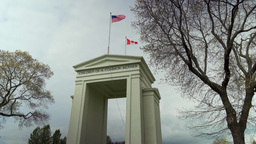 peace arch park international consisting historical Stock Footage Video ...
