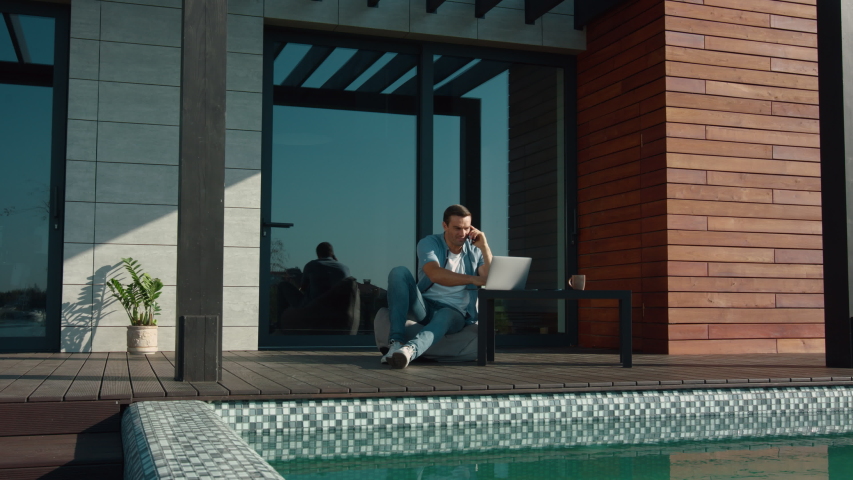 Rich Man Talking Mobile at Stock Footage Video (100% Royalty-free ...