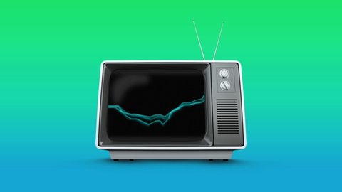 Digital Animation Television Static Electricity On Stock Footage Video ...