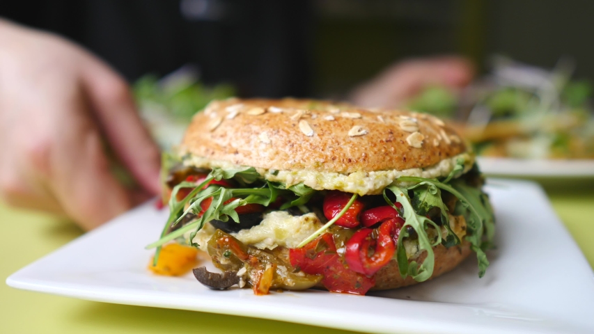 Sandwich made on bagels image - Free stock photo - Public Domain photo ...