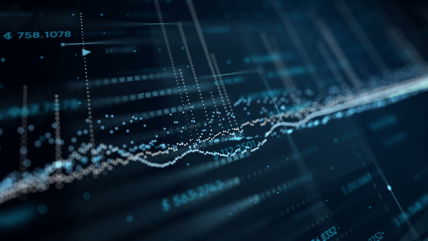 4k Financial Business Chart with Stock Footage Video (100% Royalty-free ...