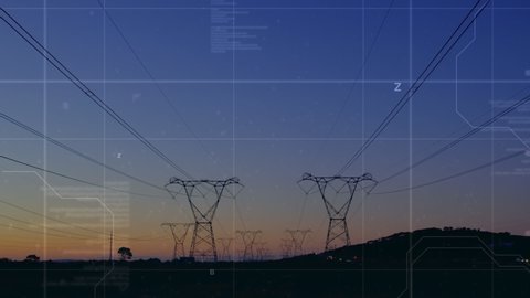 Digital Animation Program Codes Moving Screen Stock Footage Video (100% ...