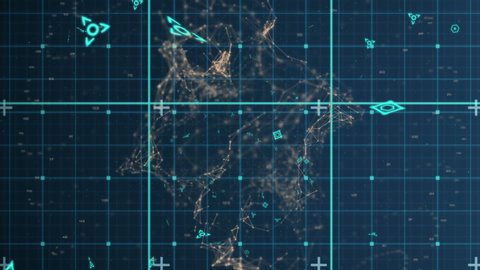 3d rendering gps map navigator random Stock Footage Video (100% Royalty ...