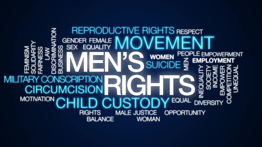 men's rights animated word cloud kinetic Stock Footage Video (100% ...