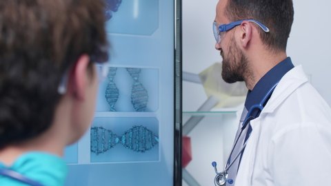 medical science new technologymale doctor using Stock Footage Video ...