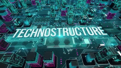 Technostructure Digital Technology Hitech Concept Stock Footage Video ...
