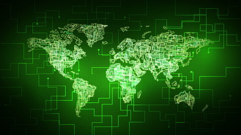 sci fi world map design futuristic Stock Footage Video (100% Royalty ...