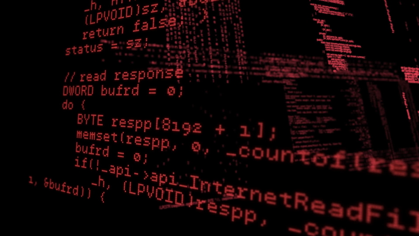 Digital Animation of Program Codes Stock Footage Video (100% Royalty ...