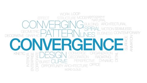 Convergence Animated Word Cloud Text Design Stock Footage Video (100% ...