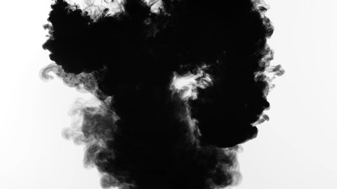 Ink Run Blot Sumi Ink Water Stock Footage Video (100% Royalty-free ...