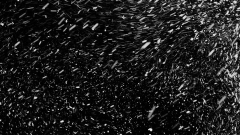 Real Snow Falling Snow Isolated On Stock Footage Video (100% Royalty ...