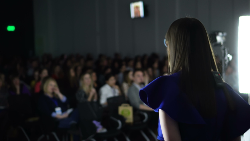 crowd work congress banking leadership cooperation Stock Footage Video ...